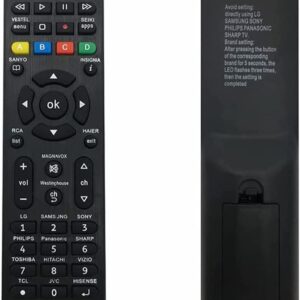 Universal Remote Control for Samsung, Sharp, LG, Sony, Panasonic, Toshiba,TCL Smart TVs and Other Brands with Netflix Smart TVs Remote Control