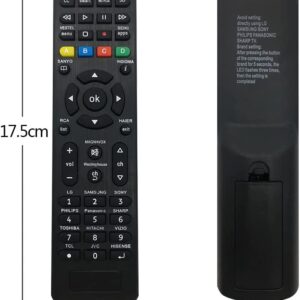 Universal Remote Control for Samsung, Sharp, LG, Sony, Panasonic, Toshiba,TCL Smart TVs and Other Brands with Netflix Smart TVs Remote Control