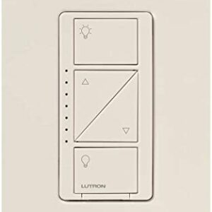 Lutron Caseta Smart Home Dimmer Switch, Compatible with Alexa, Apple HomeKit, and The Google Assistant | for LED Light Bulbs, Incandescent Bulbs and Halogen Bulbs | PD-6WCL-LA | Light Almond 3-Pack