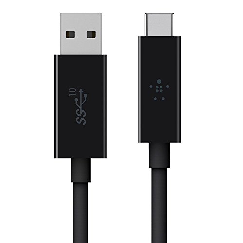 BELKIN F2CU029bt1M-BLK 3.1 USB-A to USB-C Cable, 3ft