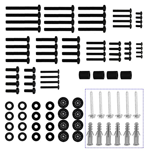 Suptek Universal TV Mounting Hardware Kit Set Includes TV Screws and Anchors M4 M5 M6 M8 TV Screws and Spacer Fit Most TVs up to 80 inch