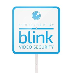 blink yard sign with two window decals bundle