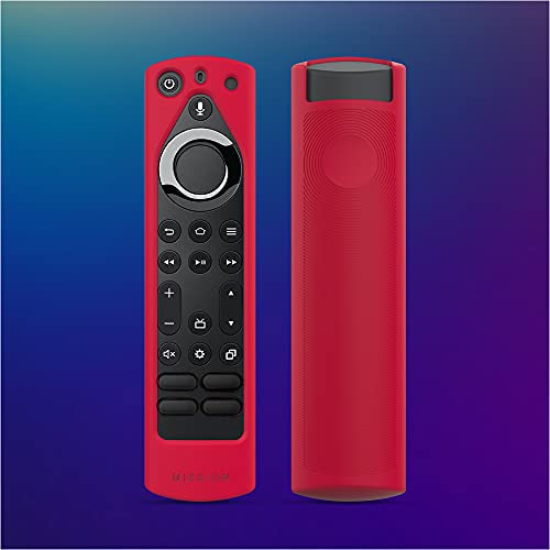 Amazon Fire TV 65" Omni Series 4K UHD smart TV bundle with Full Motion Wall Mount and Red Remote Cover