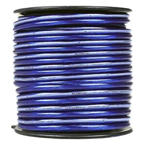 Scosche 50-Feet 16-Gauge Speaker Wire-Blue