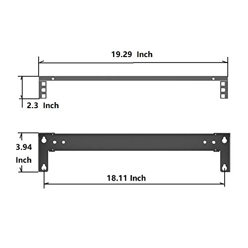 Mofangtech 1U Folding 19 Inches Cold Rolled Steel Wall Mountable Simple Vertical Rack and Networking Euipment Rack Including Hardware for Assembly（1U100