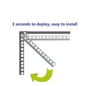 Mofangtech 1U Folding 19 Inches Cold Rolled Steel Wall Mountable Simple Vertical Rack and Networking Euipment Rack Including Hardware for Assembly（1U100