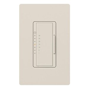 Lutron Maestro 5 Amp Countdown In-Wall Digital Eco-Timer, MA-T530GH-LA, Light Almond