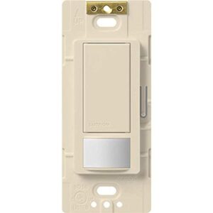 lutron electronics ms-ops2h-la maestro small room occupancy, sensor switch, light almond