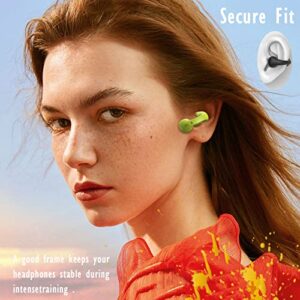 Wireless Ear Clip Bone Conduction Headphones Clip On Open Ear Bone Conduction Earbuds Headphone Cycling Running Workout Earbuds Bluetooth Work Headphones Bone Conducting Induction Earphones