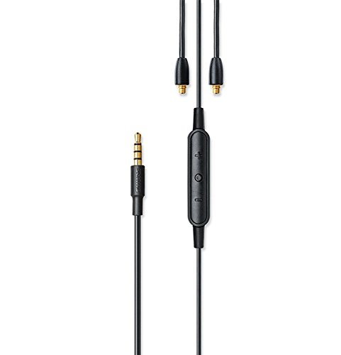 Shure SE215 Pro in Ear Earphone, Blue Detachable & Shure Universal Communication Cable, Black