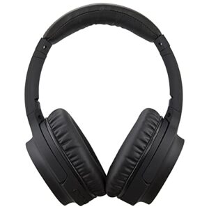 iLive Active Noise Cancellation Bluetooth Headphones, Adjustable Headband, Includes 3.5mm Audio Cable, Black (IAHN40B)