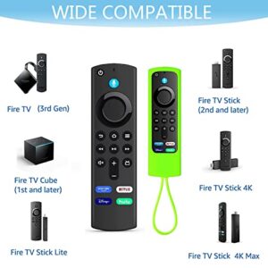 Voice Remote Control Replacement Fire TV L5B83G with Cover Silicone Case, fit for Fire TV Lite, Fire TV Stick 4K Max/Bundle (2nd Gen and Later), Cube (1st Gen and Later), Fire TV (3rd Gen)