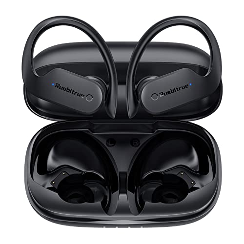 Earhook Bluetooth Wireless Earbuds Earphones - HD Stereo, 48H Playtime, IPX7 Waterproof Wireless Earbuds, Touch Control Bluetooth 5.1 Wireless Earphones for Sports Running Workout