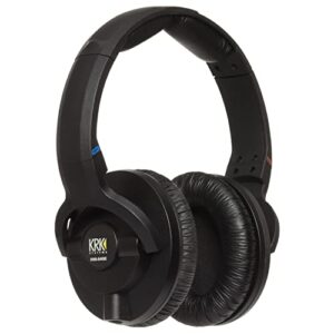 krk kns 8400 on-ear closed back circumaural studio monitor headphones with volume control