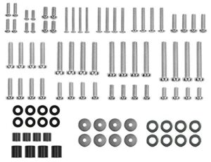 mount-it! tv mounting hardware kit, universal vesa wall mount screw, washer, spacer pack (m4 m5 m6 m8) for tv and monitor mounting