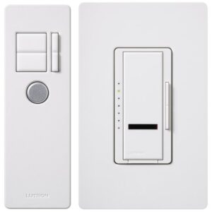 lutron maestro ir 600-watt single-pole digital dimmer, mir-600thw-wh, white