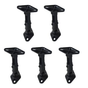 videosecu 5 speaker wall ceiling mount brackets black for home theater satellite speakers 1xz (black, 5 pack)