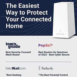 Gryphon AX – Ultra-Fast Mesh WiFi 6 Parental Control Router – Advanced Content Filters and Next-Gen Firewall - 4.3 Gbps Across 3,000 sq. ft. per Router for Multi-Device Households