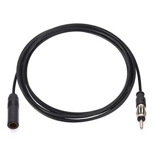 bingfu car radio antenna extension cable 10 feet / 3m car fm am radio car antenna extension cable cord din plug connector coaxial cable for vehicle truck car stereo head unit cd media receiver player