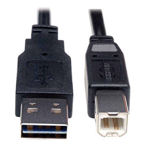 Tripp Lite Universal Reversible USB 2.0 Hi-Speed Cable (Reversible A to B M/M) 10-ft.(UR022-010)