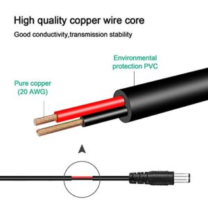 Universal USB to DC 5.5x2.1mm Plug Power Charging Cable with 10 Connectors for Router, Mini Fan, Speaker, Camera, Smart Phone and More Electronics Devices(5FT, DC10+1)