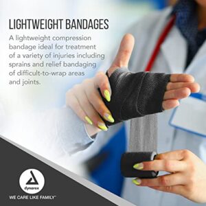 Dynarex Sensi-Wrap Bandage Rolls are a Self-Sticking Wrap Provides Stay in Place Compression. Great for Tough to Wrap Areas of The Body, Over a Bandage or Tattoo. Black, 2” x 5 yds, 1 Box of 36 Rolls