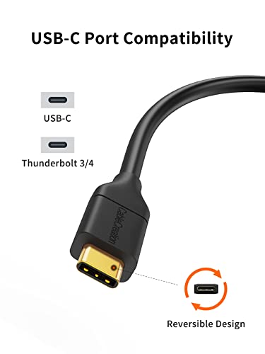 CableCreation USB 3.1 USB C to USB B Cable 4 FT Bundle USB 3.1 C to Micro B Hard Drive Cable 2FT