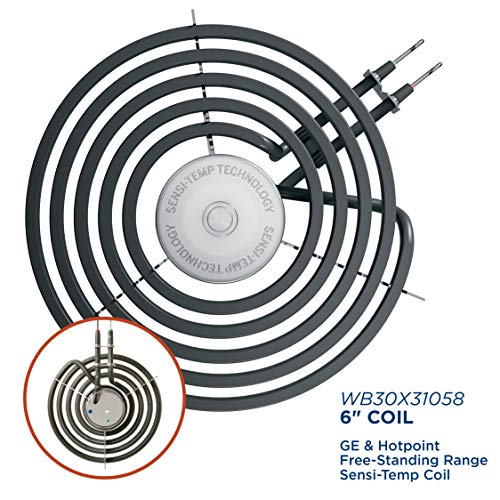 GE & HOTPOINT ELECTRIC RANGE BURNER ELEMENT SENSI-TEMP COIL - 6”