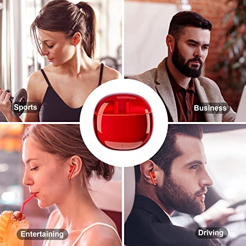 TITACUTE Wireless Earbuds Bluetooth 5.3 Headphone for Samsung S23 Ultra Low Latency Dual Mic Clear Noise Canceling in-Ear Earphone for iPhone 14 Pro Max 13 11 Galaxy A53 S22 S21 A14 Pixel 6 7 Android