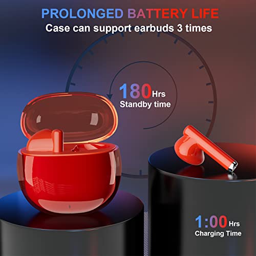 TITACUTE Wireless Earbuds Bluetooth 5.3 Headphone for Samsung S23 Ultra Low Latency Dual Mic Clear Noise Canceling in-Ear Earphone for iPhone 14 Pro Max 13 11 Galaxy A53 S22 S21 A14 Pixel 6 7 Android