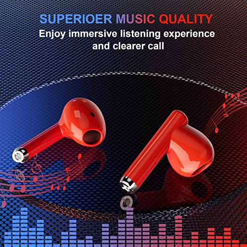 TITACUTE Wireless Earbuds Bluetooth 5.3 Headphone for Samsung S23 Ultra Low Latency Dual Mic Clear Noise Canceling in-Ear Earphone for iPhone 14 Pro Max 13 11 Galaxy A53 S22 S21 A14 Pixel 6 7 Android