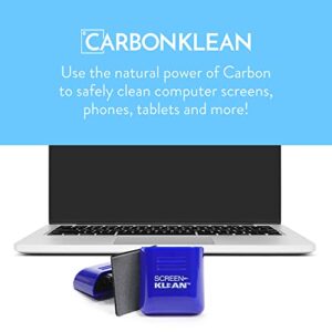 Carbon Klean ScreenKlean Tablet Screen Cleaner - Efficient and Durable Carbon Microfiber Technology Injected Blue