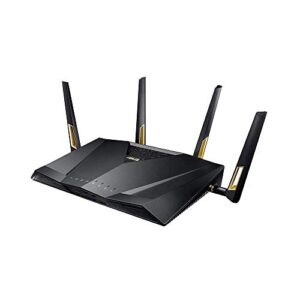 asus rt-ax88u dual-band wifi router 8 x gigabit lan ports (renewed)