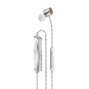 House of Marley Uplift 2 Wireless: Wireless Earphones with Microphone, Bluetooth Connectivity, 10 Hours of Playtime, and Sustainable Materials (Silver)