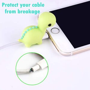 TUPARKA 18 pcs Cable Protector for iPhone,ipad USB Cable, Plastic Cable Protectors Cute Fish Dinosaur Animals Charging Cable Saver, Phone Accessory Protect USB Charger