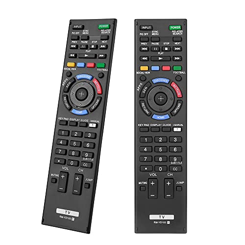 AZMKIMI Universal TV Remote Control Replacement for Sony RM-YD102 RM-YD103 Bravia HDTV LCD LED 3D Smart TV