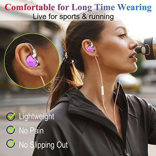 Wired Earbuds 3.5mm Sports Headphones for Samsung A13 A03s Bass Stereo HiFi Stereo in-Ear Earphone with Mic for Samsung Galaxy A52 A33 iPhone 6S 6 5S SE Pixel 5a 4a 3a MP3 MP4 PS5 Laptop