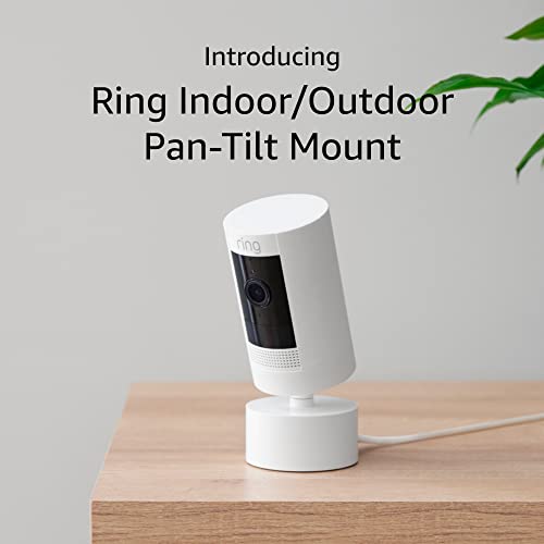 Ring Indoor/Outdoor Pan-Tilt Mount for Stick Up Cam Plug-In, White (Power adapter and camera not included)