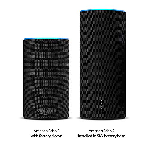 "Made for Amazon" Ninety7 SKY TOTE Portable Battery Base for Amazon Echo (2nd Generation) Black/Carbon