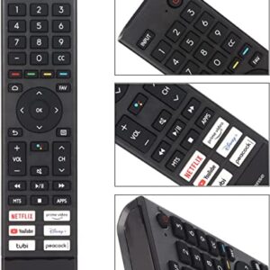 ERF3J80H Universal Replaced Remote Fit for All Hisense 4K UHD Android Smart TV A6G U6G U8G Series 75A6G 70A6G 65A6G 60A6G 55A6G 50A6G 43A6G 55U68G 50U6G 65U6G 75U6G 50U68G 75U68G NO Voice Command