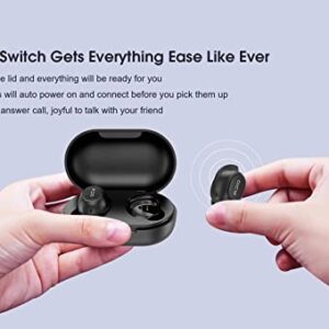 Edonka T9 True Wireless Earbuds with Charging Case, TWS Bluetooth 5.0 Headphones Stereo in-Ear for Running Sport