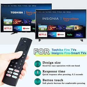 Remote Control-Replacement for All Toshiba Fire TVs and Insignia Fire-Smart TVs,with 6 Shortcut Keys