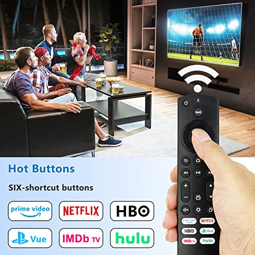 Remote Control-Replacement for All Toshiba Fire TVs and Insignia Fire-Smart TVs,with 6 Shortcut Keys