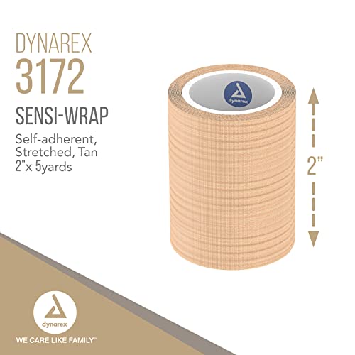 Dynarex Sensi Wrap, Self-Adherent 2" x 5 yds Tan 36/Cs