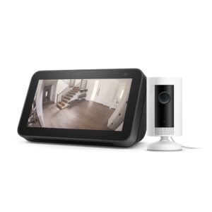 ring indoor cam (white) bundle with echo show 5 (2nd gen)