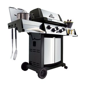 Broil King 986887 Signet 90 Natural Gas Grill with Side Burner and Rear Rotisserie