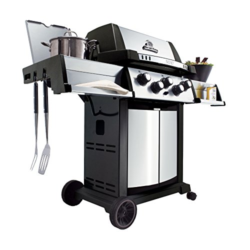 Broil King 986887 Signet 90 Natural Gas Grill with Side Burner and Rear Rotisserie