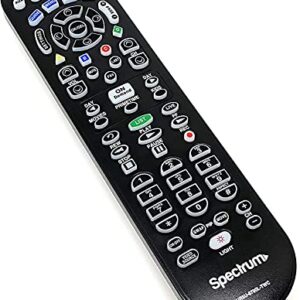 Spectrum TV Remote Control 3 Types to Choose FromBackwards Compatible with Time Warner, Brighthouse and Charter Cable Boxes (Pack of One, RC 122)