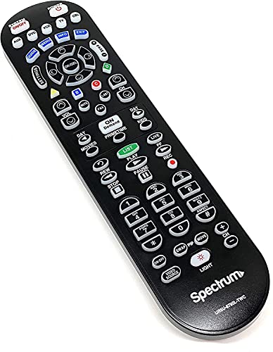 Spectrum TV Remote Control 3 Types to Choose FromBackwards Compatible with Time Warner, Brighthouse and Charter Cable Boxes (Pack of One, RC 122)