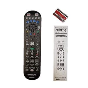 Spectrum TV Remote Control 3 Types to Choose FromBackwards Compatible with Time Warner, Brighthouse and Charter Cable Boxes (Pack of One, RC 122)